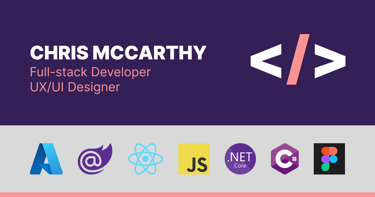 Chris McCarthy | Full-Stack Developer - UI/UX Designer